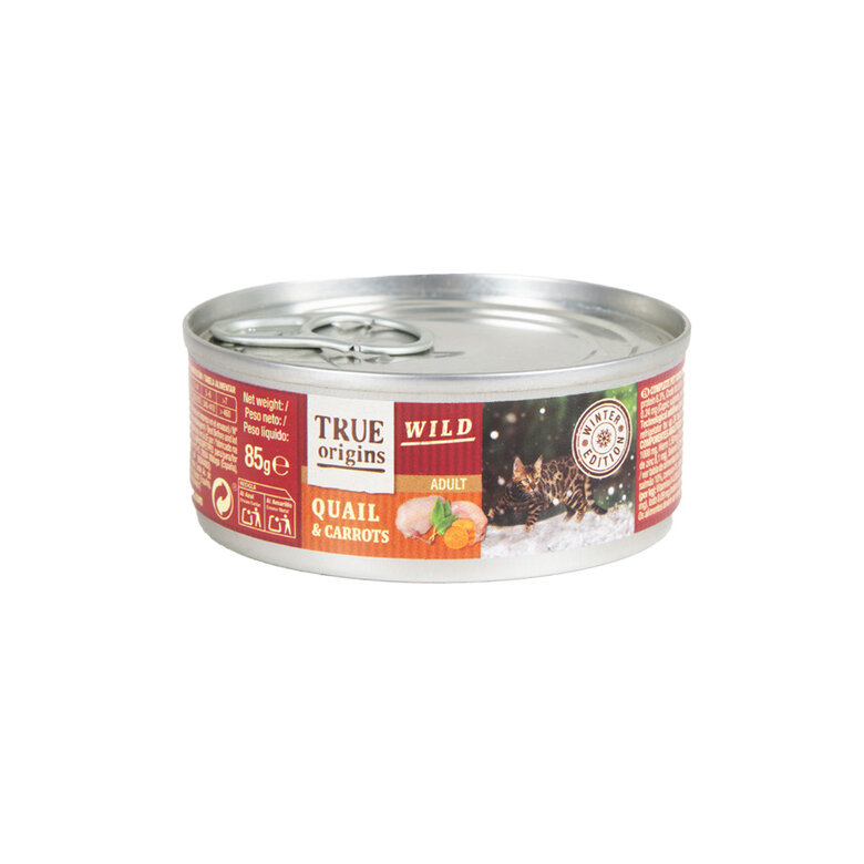 True Origins Wild Winter Edition Codorniz e Salva lata para gatos ...