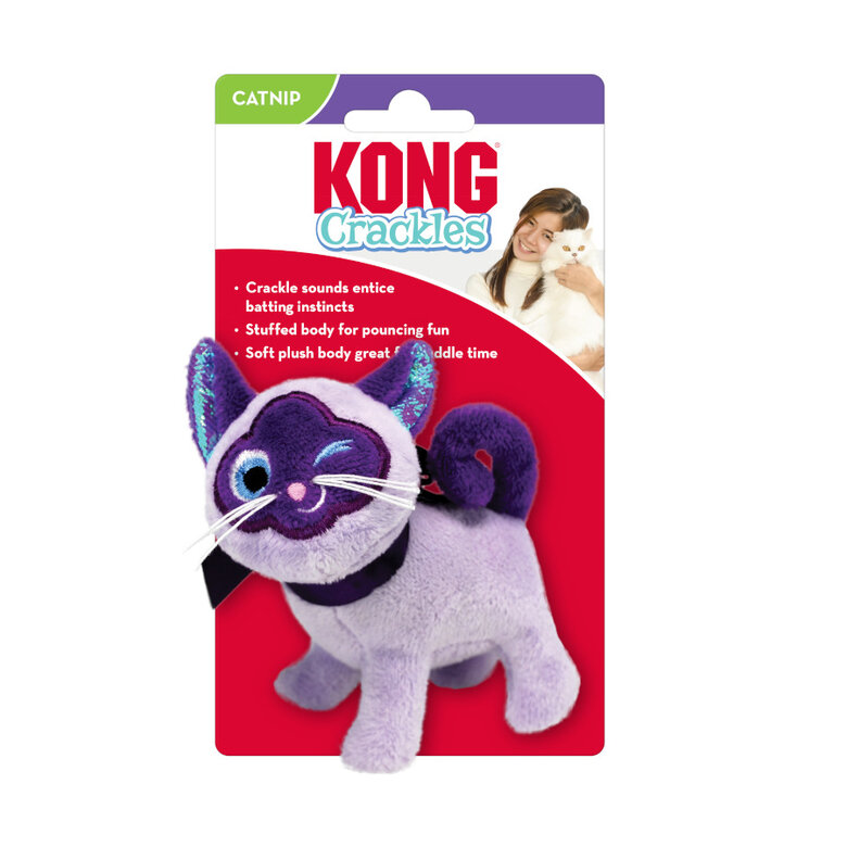 Kong Crackles Winkz Felino de peluche para gato | Tiendanimal