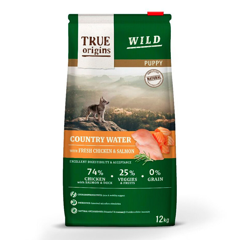 True Origins Wild Puppy Country Water Frango e Salmão ração | Tiendanimal