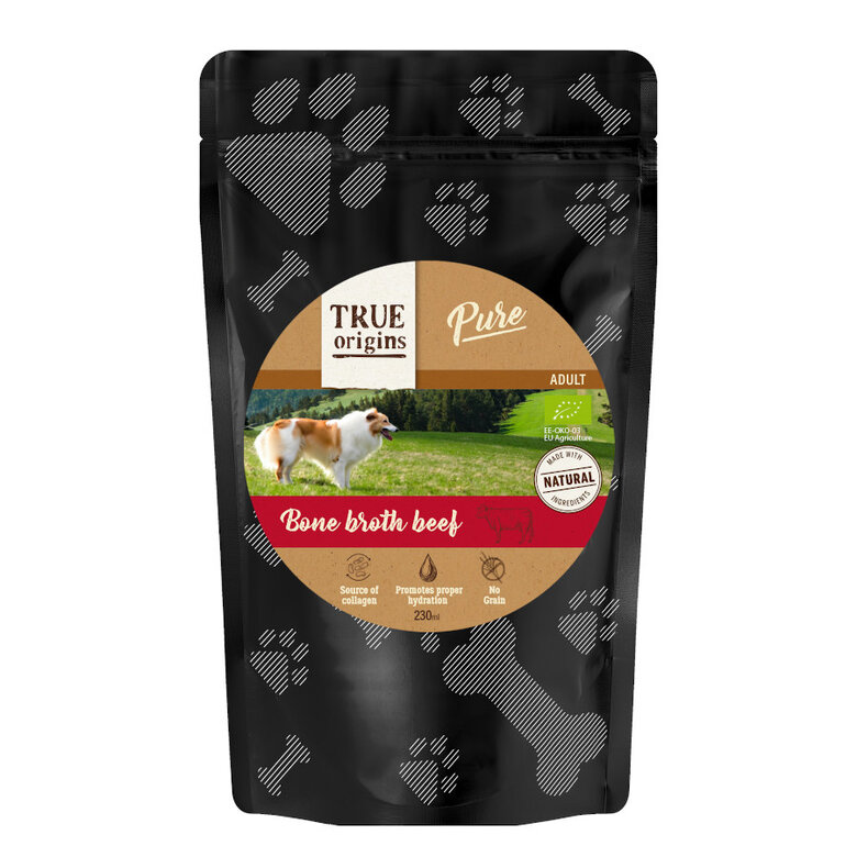 True Origins Pure Caldo de Ossos de Vitela saquetas para cães | Tiendanimal