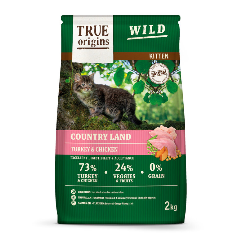 True Origins Wild Kitten Frango e Peru Ração para gatos | Tiendanimal