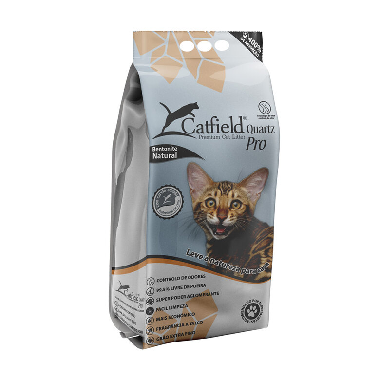 Catfield Premium Quartz Pro Areia Aglomerante para gatos | Tiendanimal